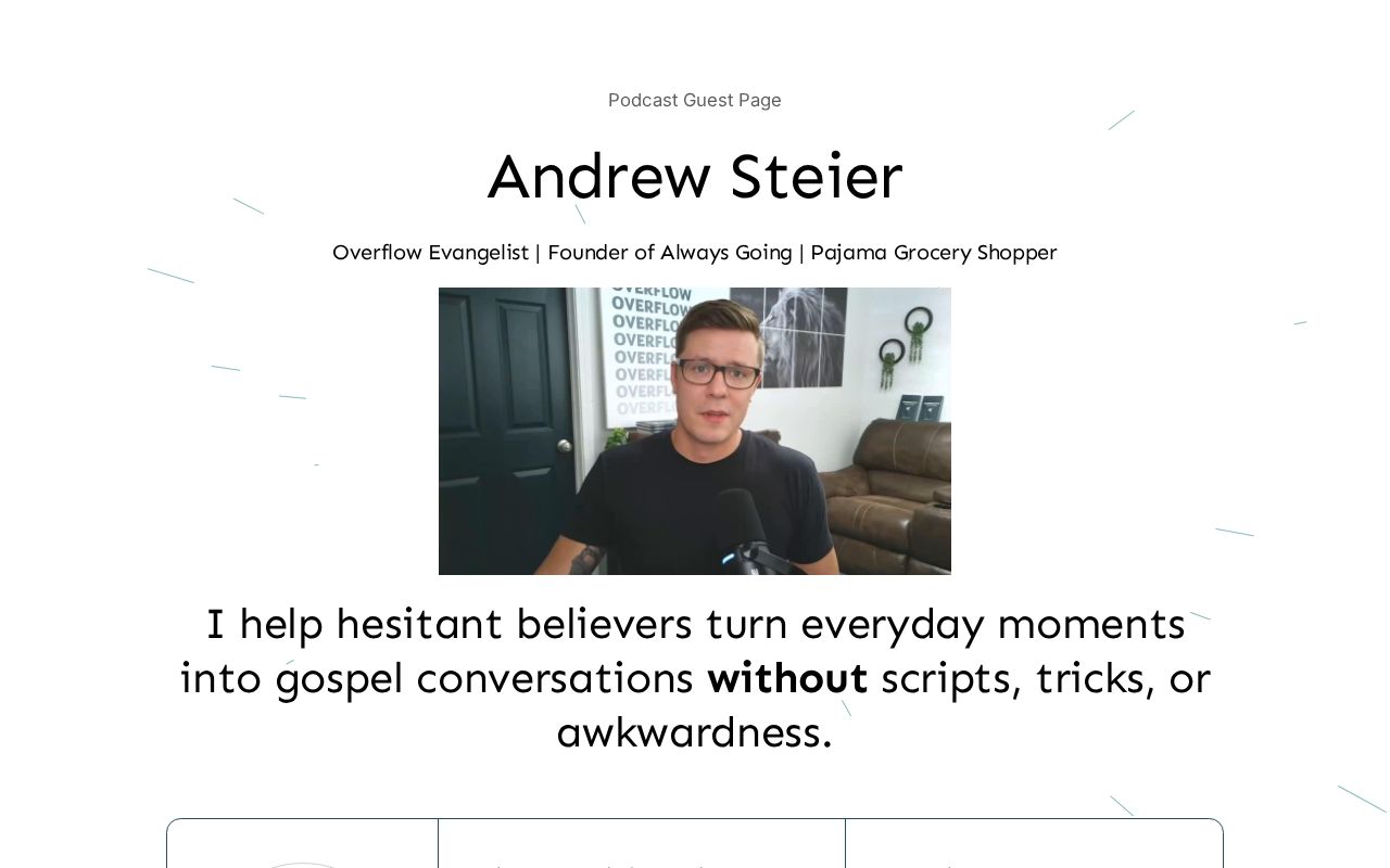 Andrew Steier | Podcast Guest Page
